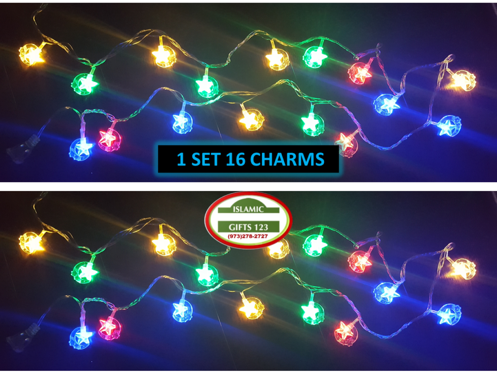 Ramadan Lights Multi colors LOTS - Islamic Gift 123