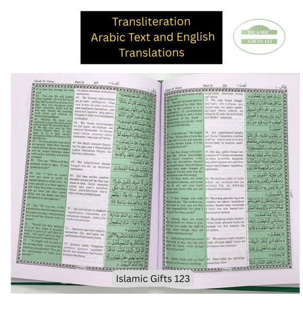 Roman Quran Transliteration – Arabic Text & English Translation