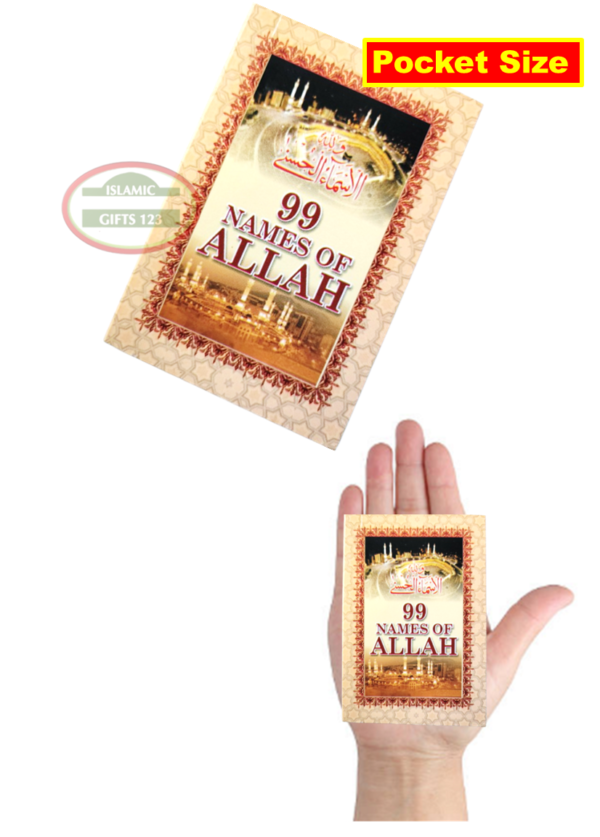 99 Names of Allah-100 Names of Allah Pocket Size Asma'ul Husna Arabic ...