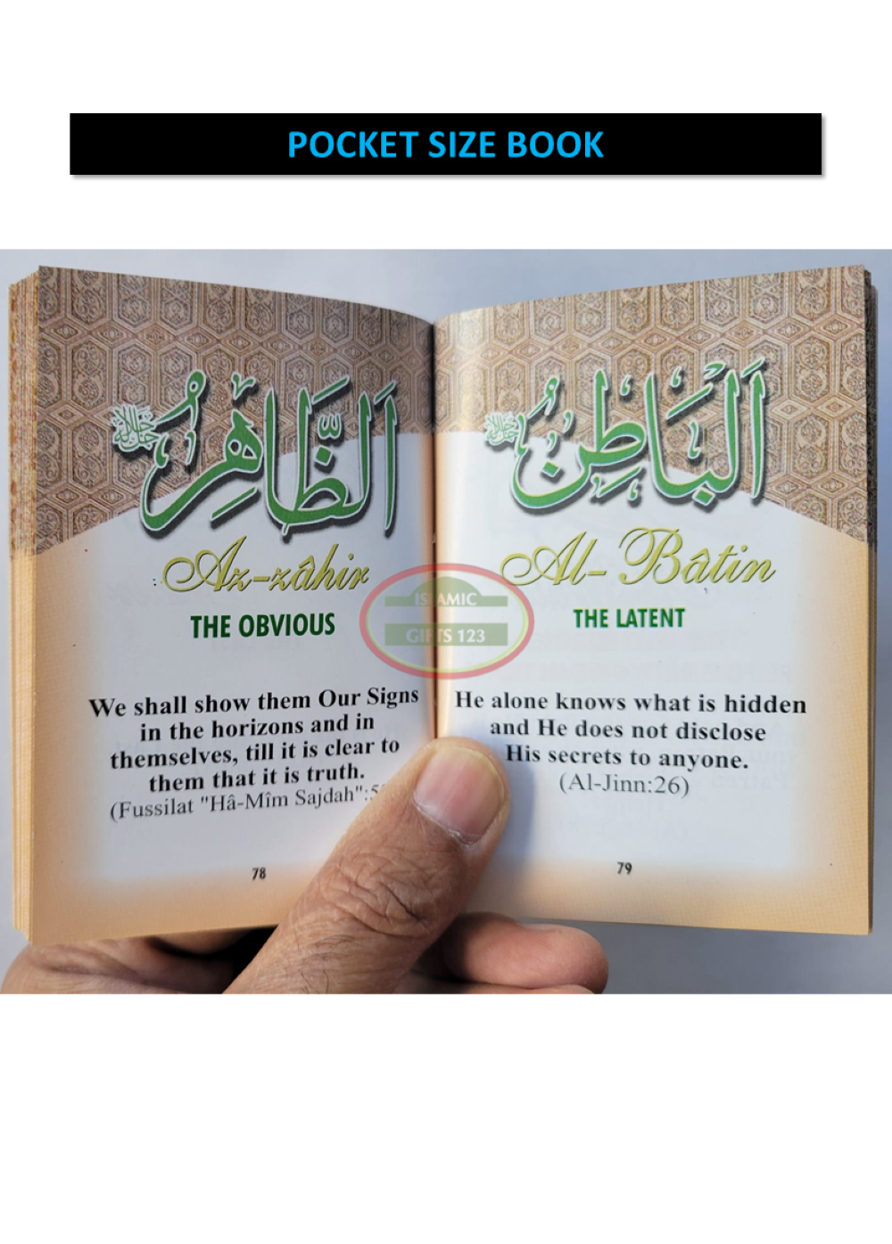 99 Names Of Allah 100 Names Of Allah Pocket Size Asma ul Husna Arabic